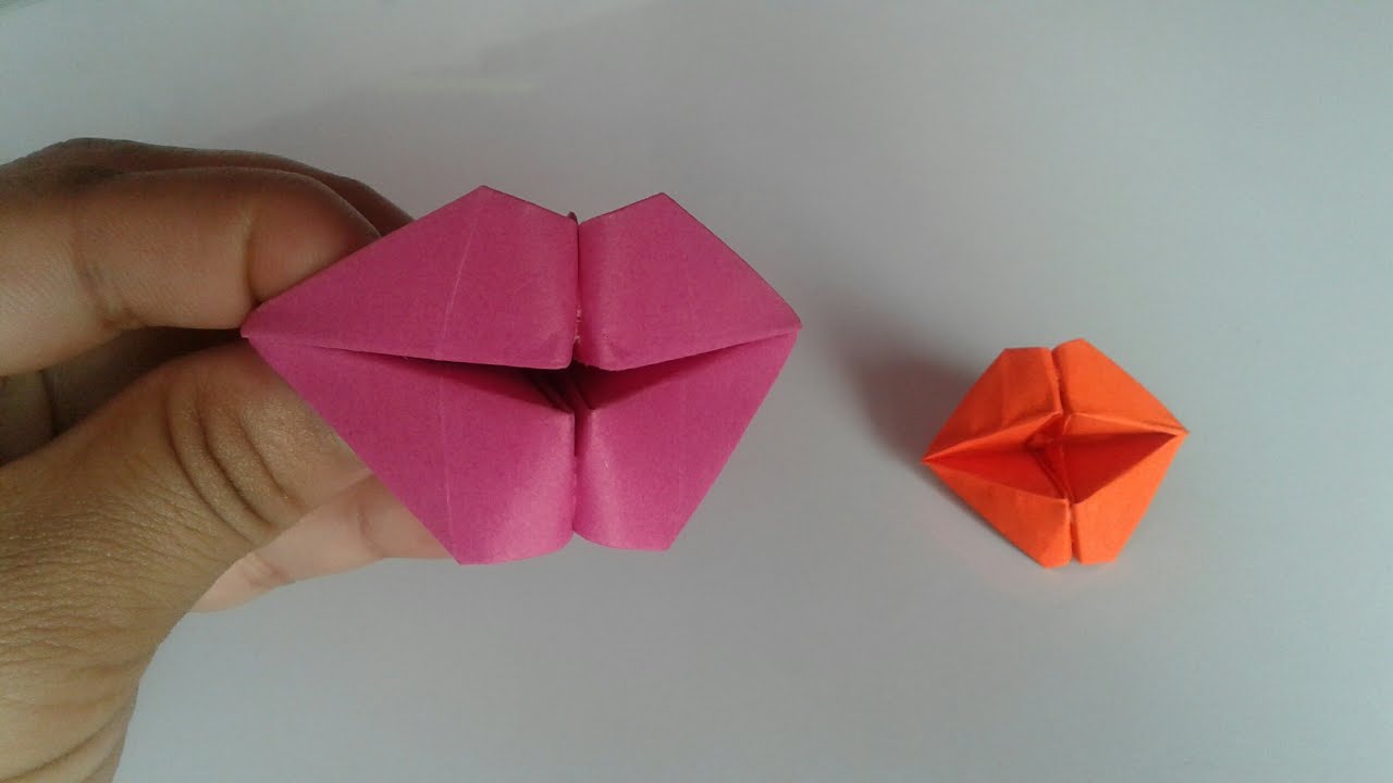 Paper Lips | Paper Craft | Paper Origami | DIY - YouTube