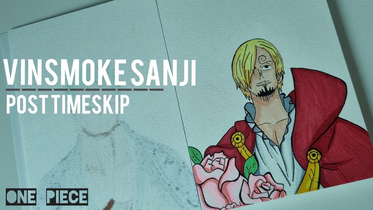 Speed Drawing sanji - post timeskip (one piece) - YouTube