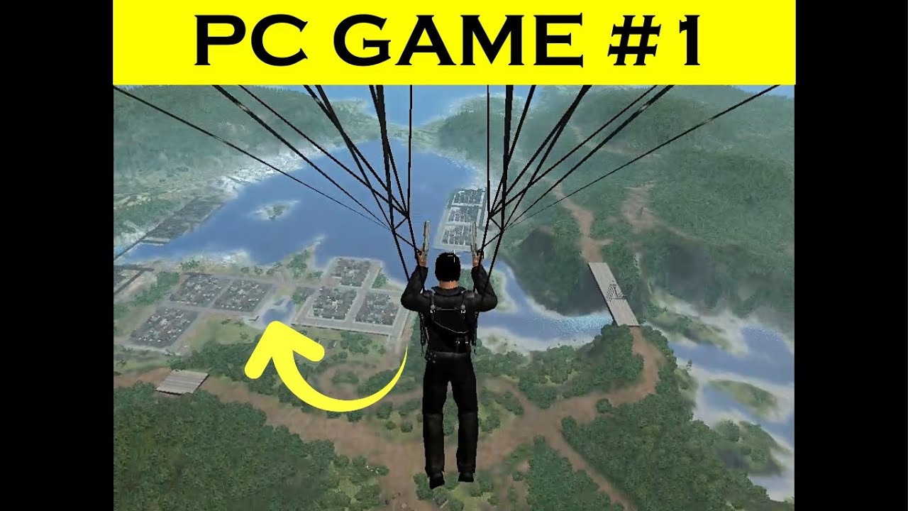 PC Game #1 | Just Cause Gameplay | Parachute and Dive into Water - YouTube