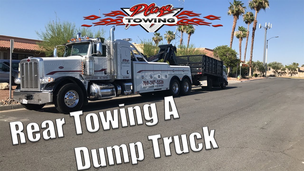 Rear Towing A Dump Truck - YouTube
