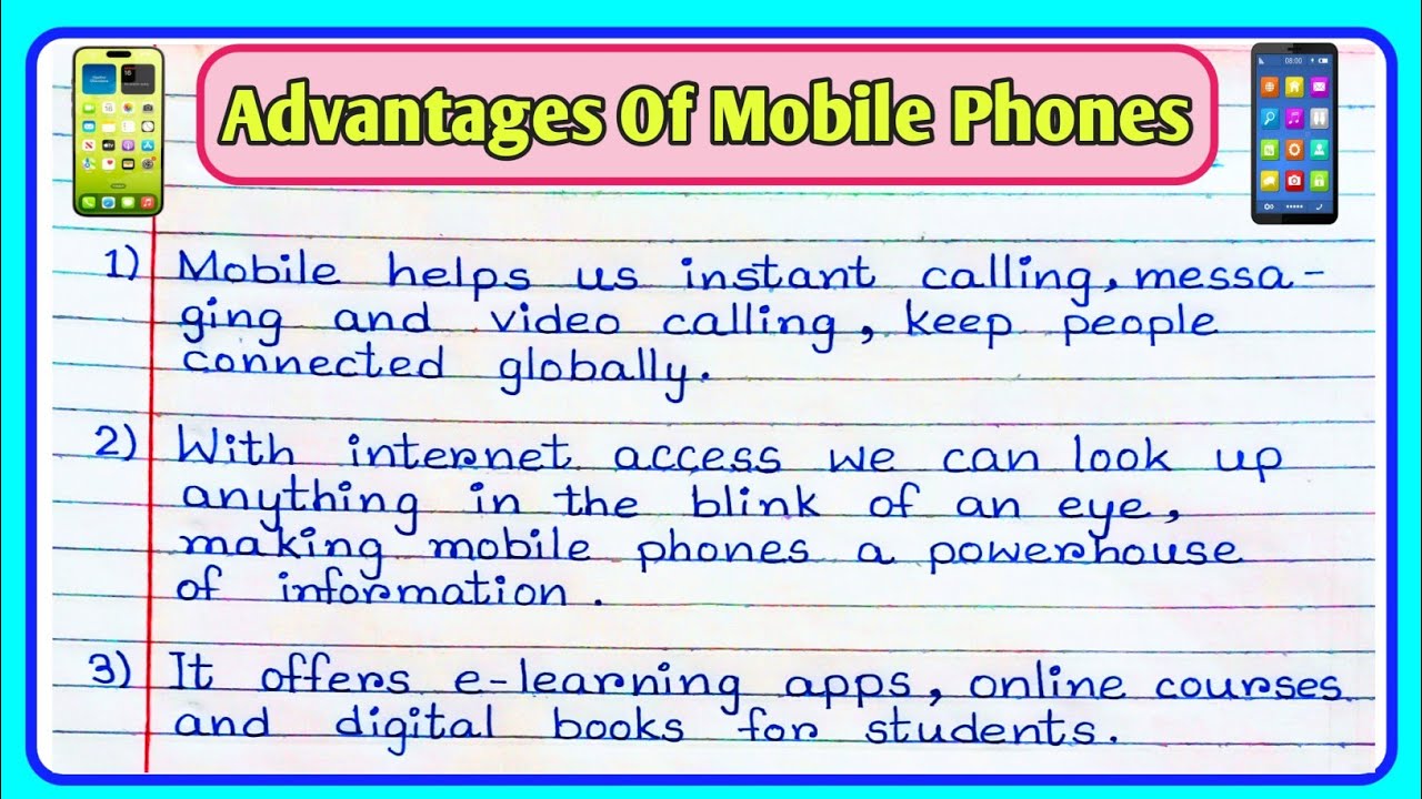 Advantages Of Mobile Phones 10 Lines |Advantages Of Mobile Phone Essay ...