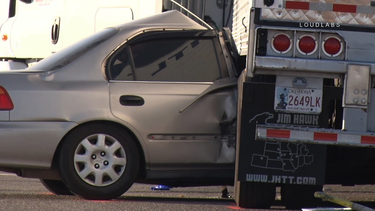 Car Under Semi / Victorville RAW FOOTAGE - YouTube