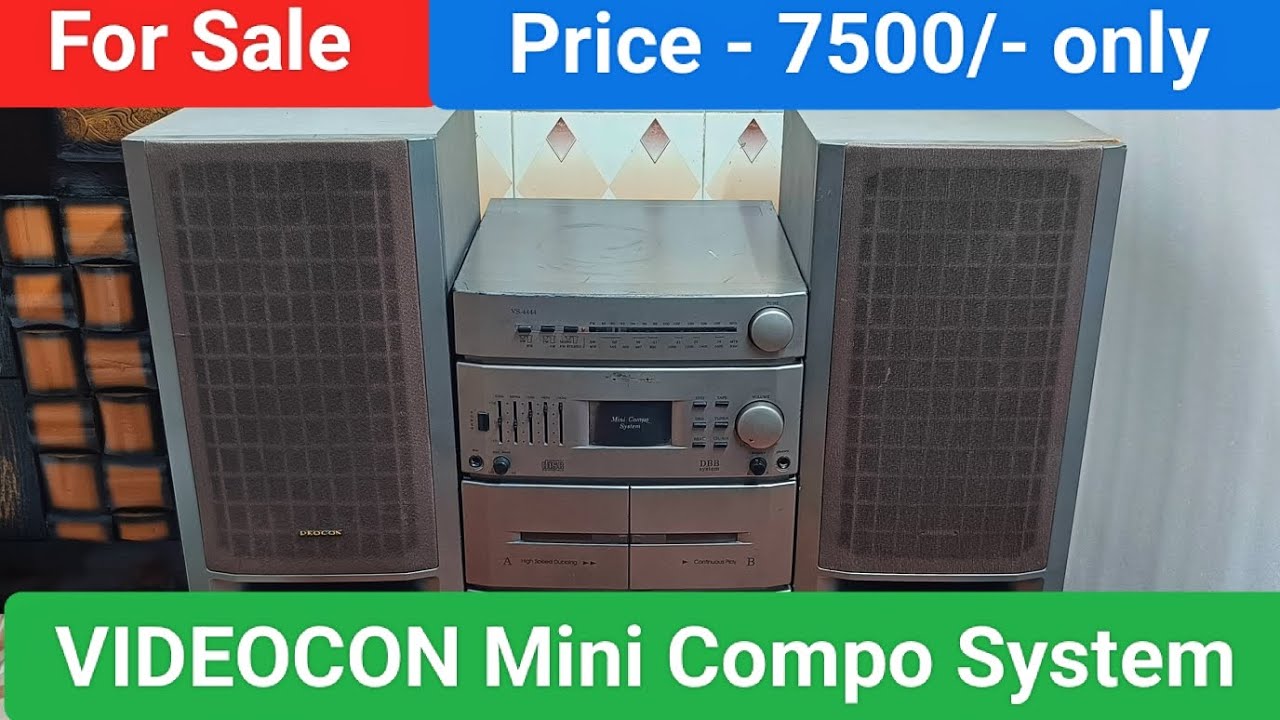 VIDEOCON MINI COMPO SYSTEM Nice Sound Quality Contact No - 8750424840 ...