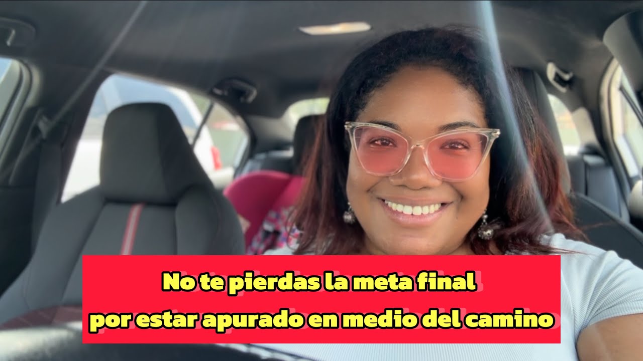 No te pierdas la meta final por estar apurado en medio del camino - YouTube