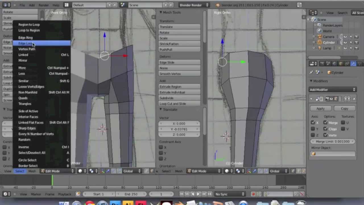 low poly girl modeling in blender 2.61 - YouTube
