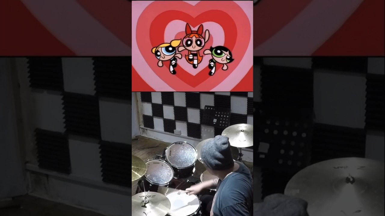 Thus, the Powerpuff Girls were born! #powerpuffgirls #drums #shorts # ...