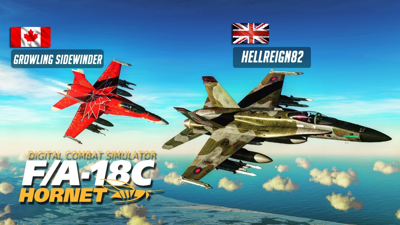 DCS: F/A-18C Hornet Dogfight with Hellreign82 Canada Vs UK - YouTube