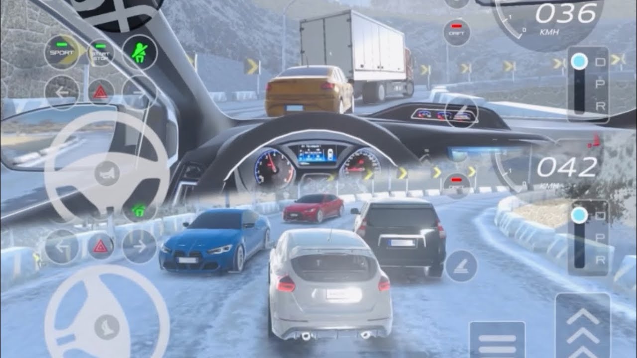Snow car driving | video 10 and last - YouTube