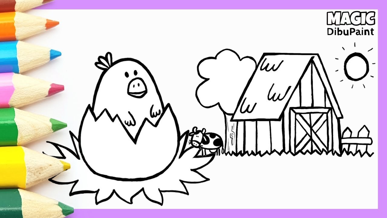 DIBUJAR Y CREAR 🐣 Cómo dibujar Animales de Granja - YouTube