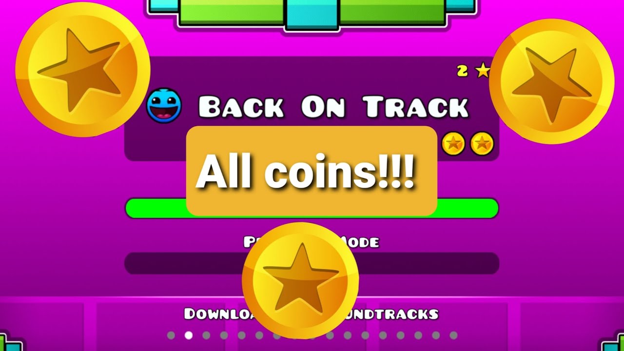 How to get *EVERY* Secret Coin on Back on Track! - Geometry Dash (Lite ...