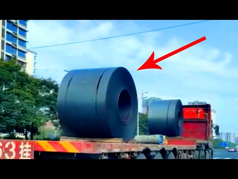 Unsecured Steel Coils Cause Major Truck Crash - YouTube