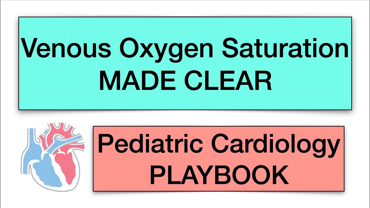 Venous Oxygen Saturation MADE CLEAR by Pediatric Cardiology PLAYBOOK ...