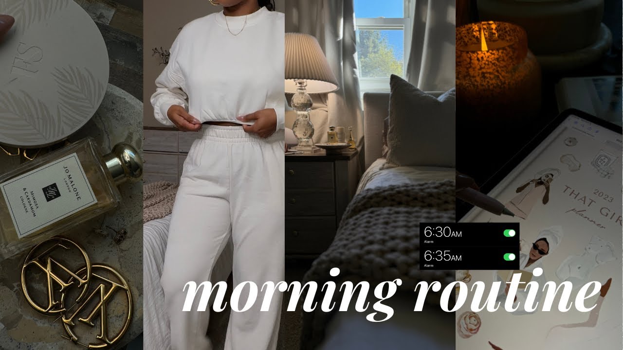 PRODUCTIVE MORNING ROUTINE | healthy habits, motivational & productive ...