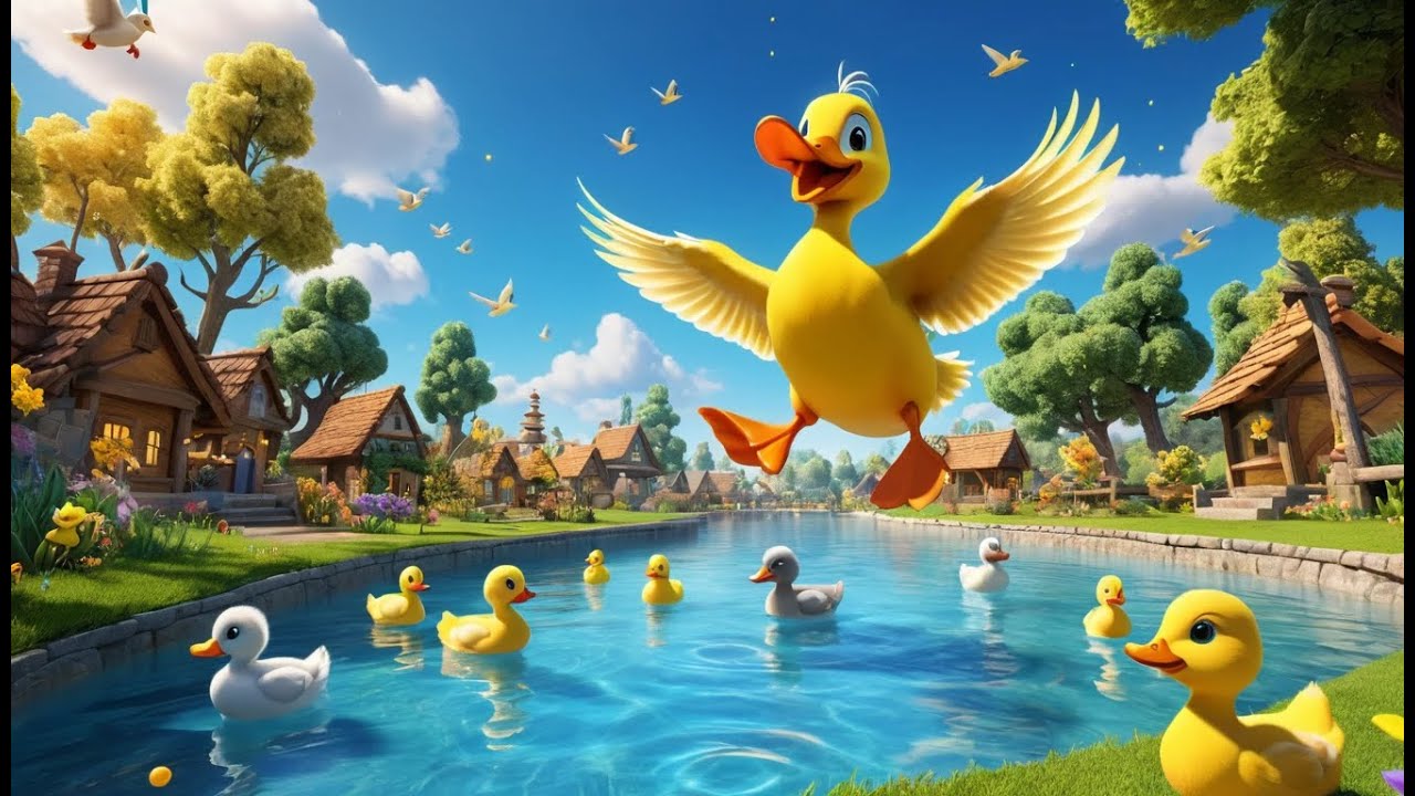 Ducky Flappy Wings Go Flap Flap Flap | Fun Duck Song for Kids | Playful ...