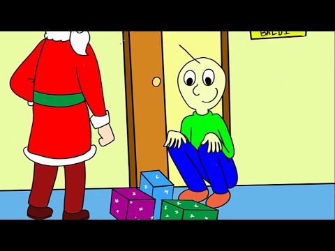 BALDIS BASICS ANIMATION | Christmas Santa, Sonic and Goku - YouTube