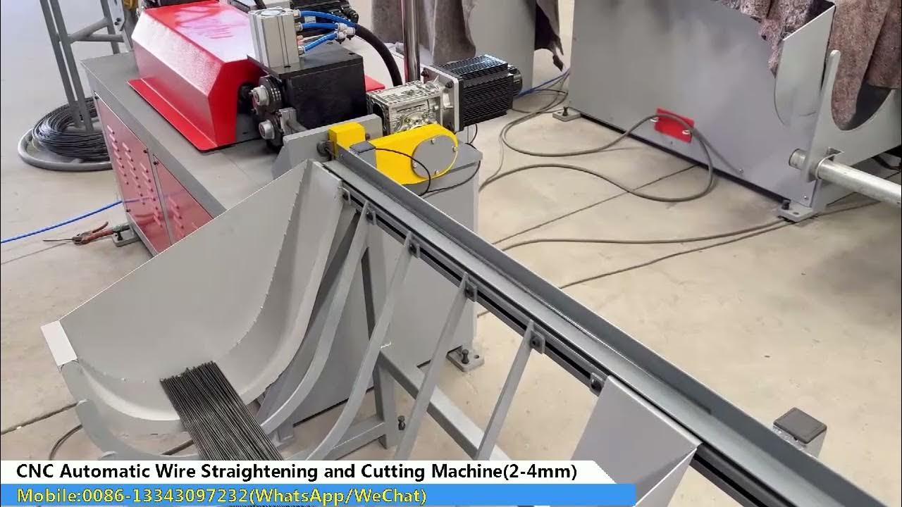 2-4 mm CNC automatic High speed wire Straightening and Cutting Machine ...