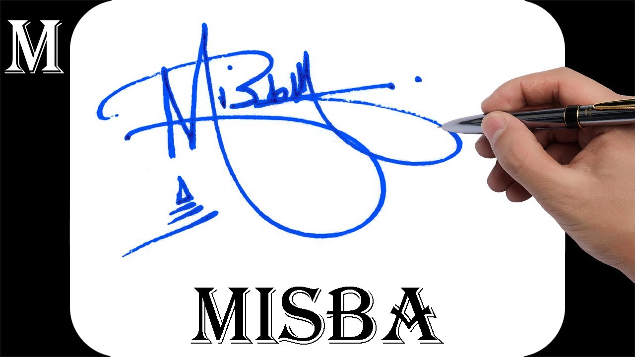Misba name signature design - M signature style - How to signature your ...
