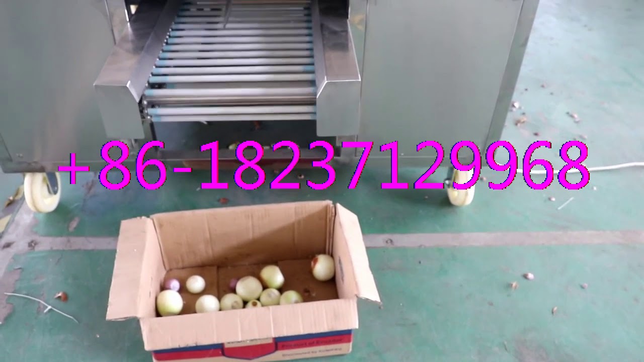 automatic green onion skin peeling and cutting removing machine onion ...