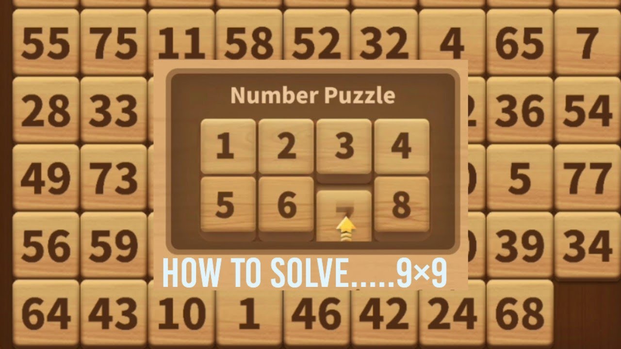 How to solve Num Puz (9×9) || Puzzle game || number puzzle 9/9 || quick ...