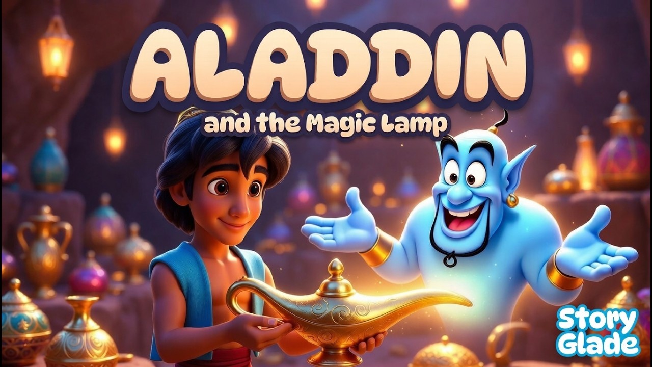 Aladdin and the Magic Lamp: A Calming Bedtime Story for Kids 🌙 Sleep ...