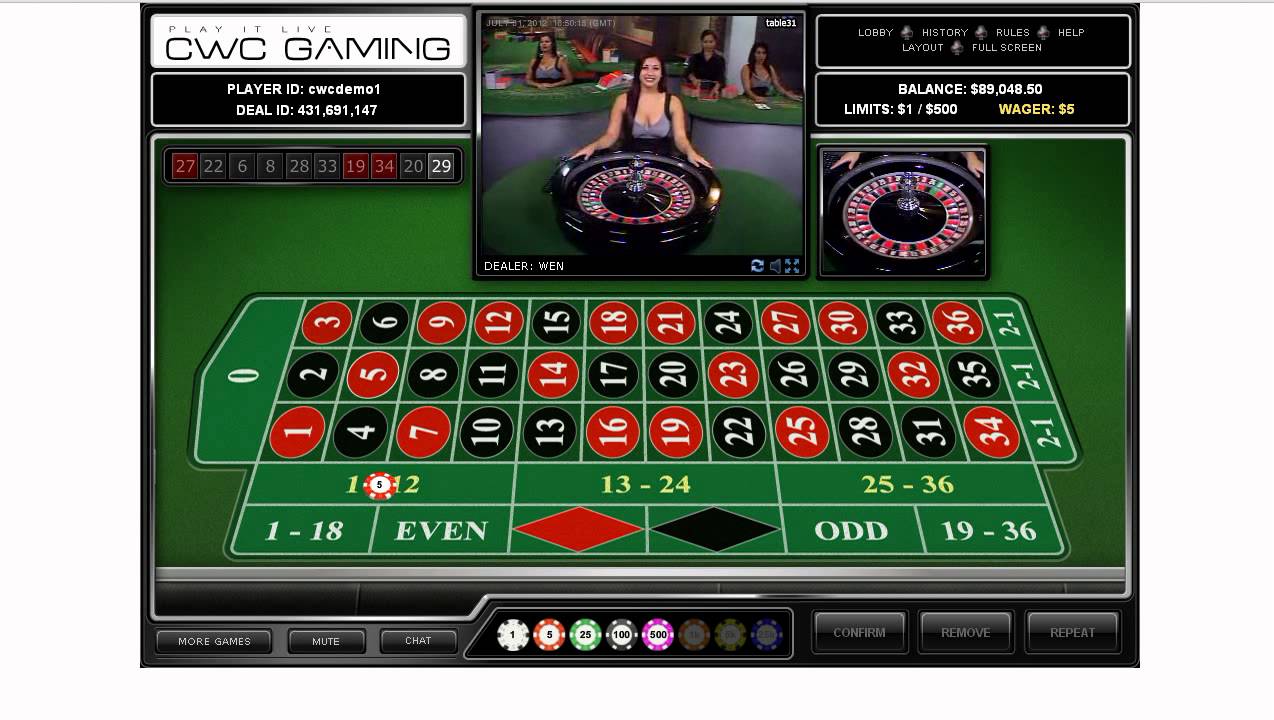 CWC Gaming - Live Dealer Roulette - YouTube