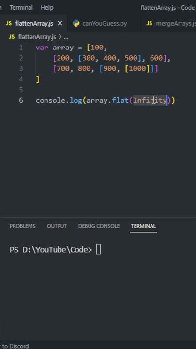 Must Watch Flatten An Array In Node Js Javascript Shorts Javascript Coding Nodejs Youtube