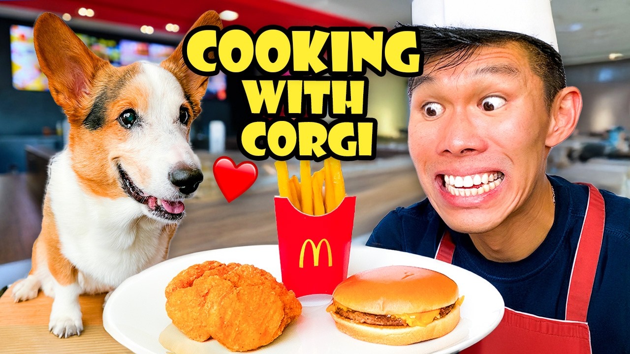 COOKING with CORGI: I Made McDonald's Dog-FRIENDLY - YouTube