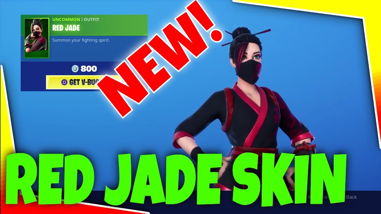 {New} RED JADE SKIN & POOF EMOTE ! | Fortnite Shop - YouTube