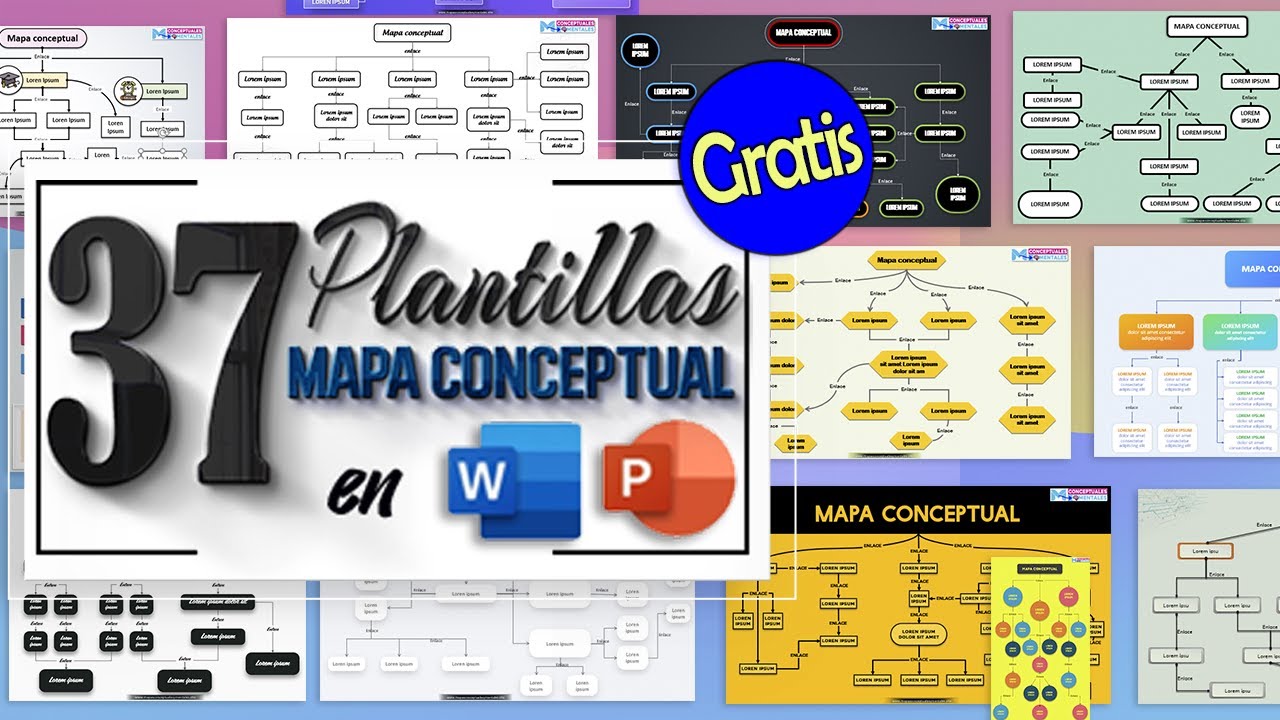 PLANTILLAS DE MAPAS CONCEPTUALES EDITABLES EN WORD Y POWERPOINT (Gratis ...