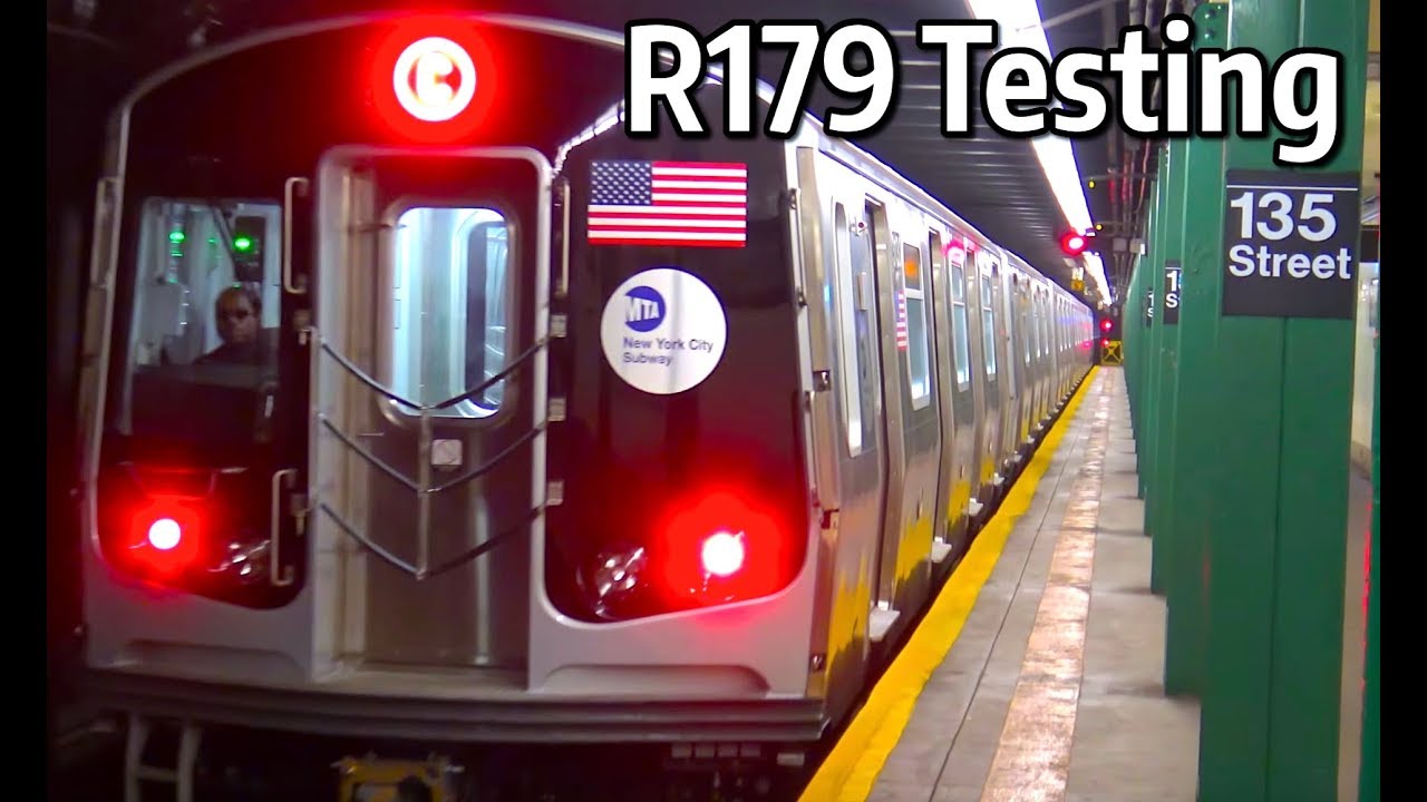 ⁴ᴷ New R179 Cars Simulated Stop Testing on the C Line - YouTube