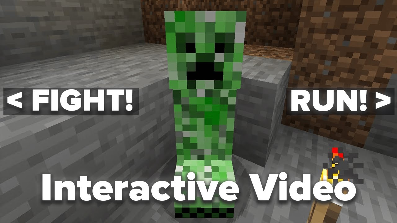Minecraft Interactive Video - Go to the CAVE (Choose your own Adventure) - YouTube