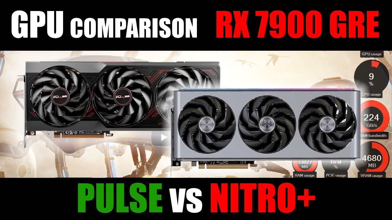 Comparison Radeon RX 7900 GRE | Sapphire PULSE versus NITRO+ - YouTube