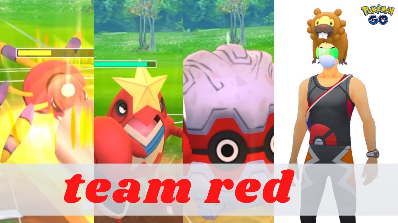 team red in Pokémon Go GBL | ポケモンGO 赤色チーム - YouTube