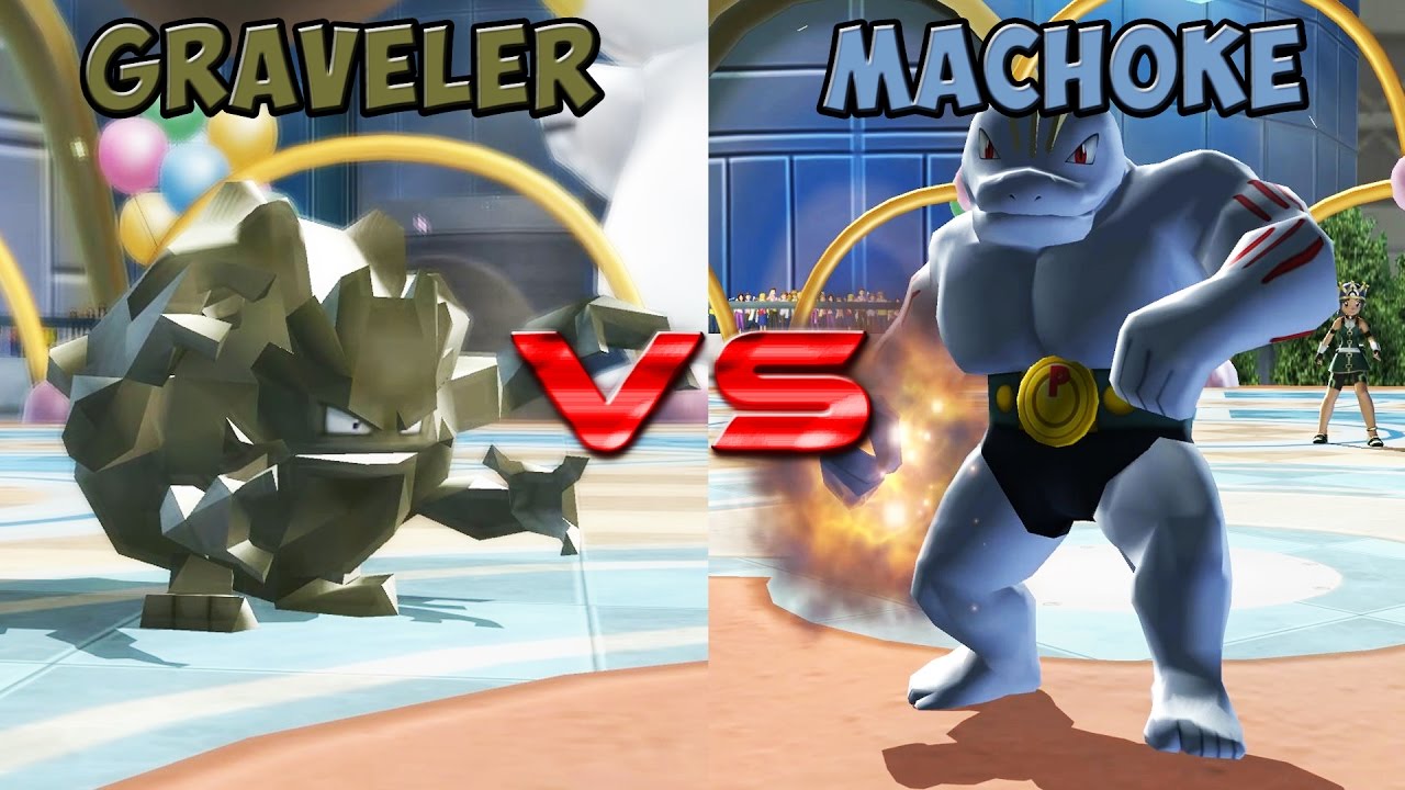 Pokemon battle revolution - Graveler vs Machoke - YouTube