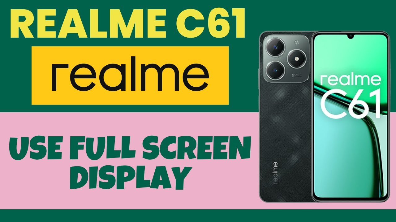 Full Screen Display Setting Realme C61 || How to use full screen ...