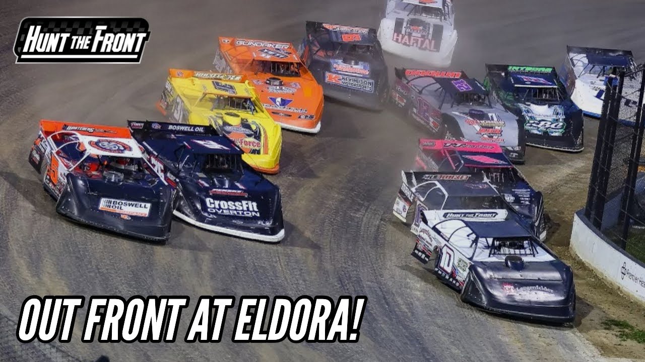 Leading Laps at Eldora! Tight Racing in Dirt Late Model Dream Prelims ...