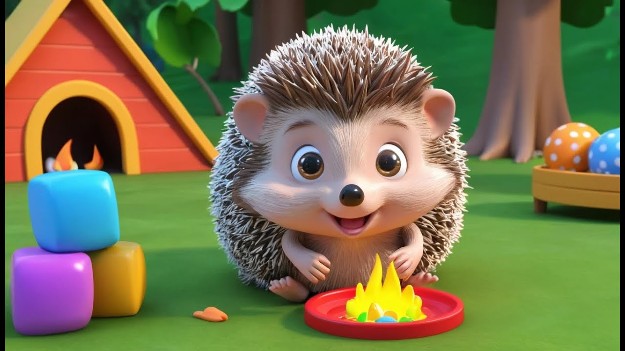 Baby Hedgehog and the Sparkle Bonfire Show 🦔🔥 | 3D Animated Nursery ...