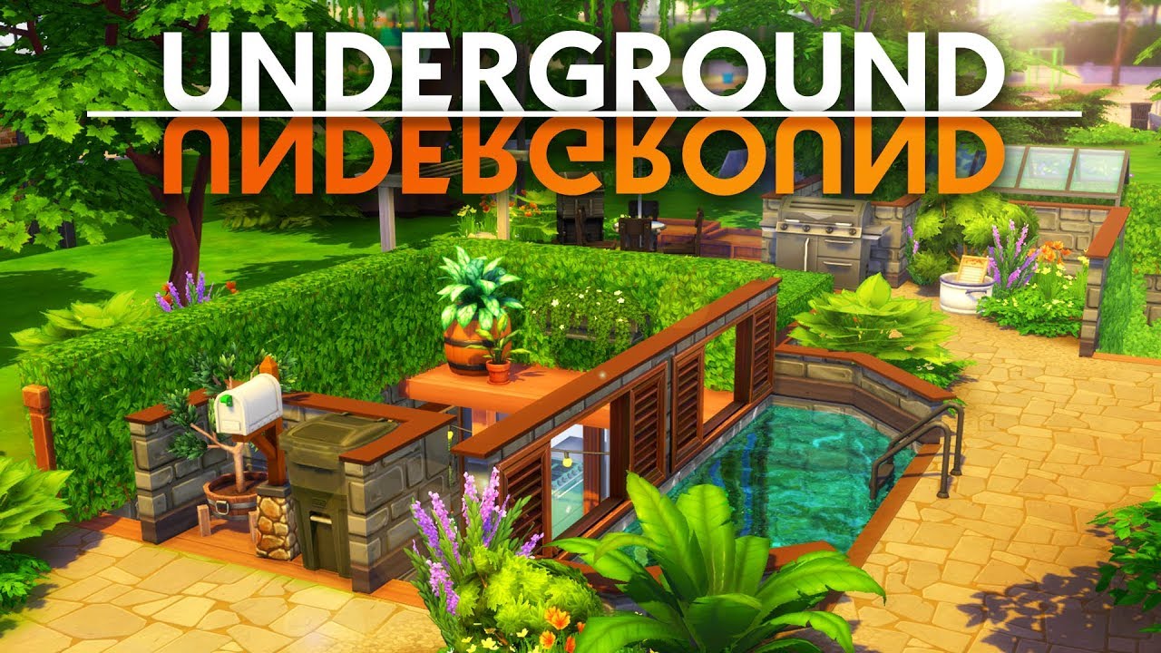 UNDERGROUND TINY HOUSE // Sims 4 Speed Build - YouTube