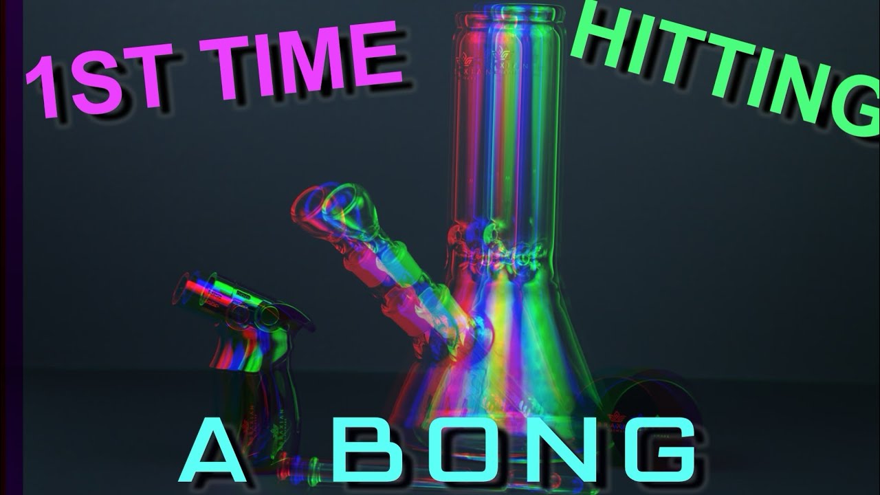 1ST TIME HITTING A BONG!! - YouTube