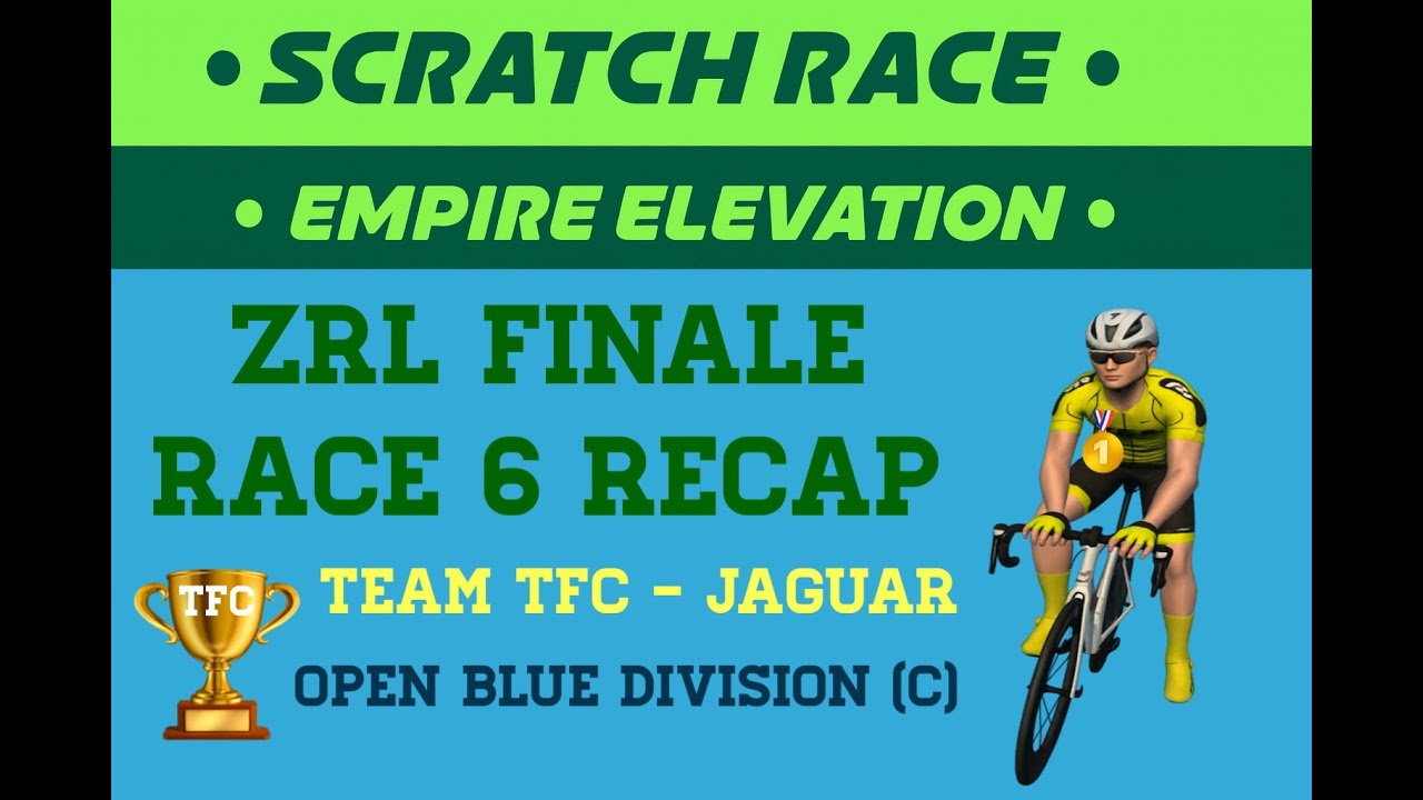 ZRL - Zwift racing League Race 6 Finale. Race Recap. Open Blue Division ...