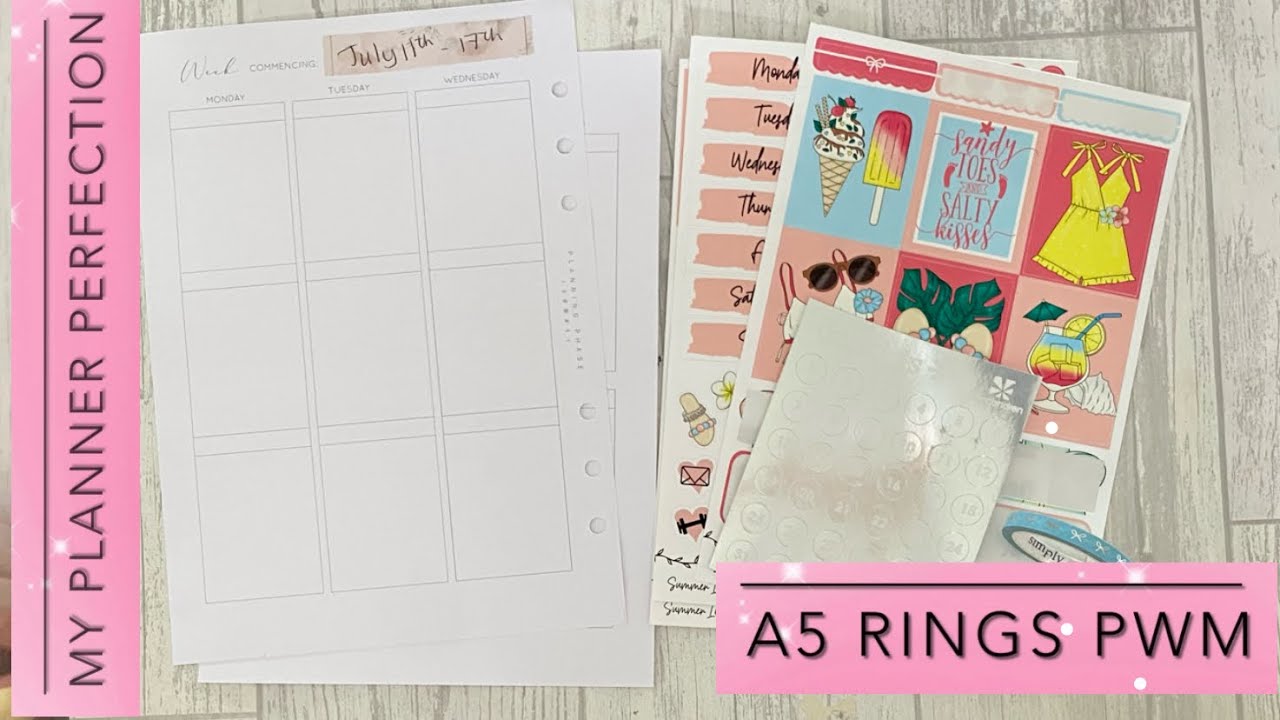 A5 Rings Plan With Me | My Planner Perfection - YouTube