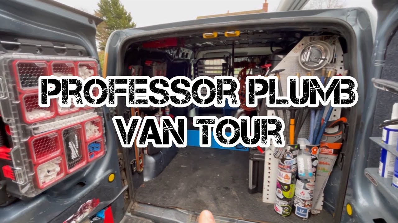 BEST small van racking system for a plumber - van tour - YouTube