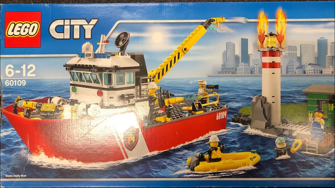 Joakim and his LEGO City Fire Boat 60109 ☺️ - YouTube