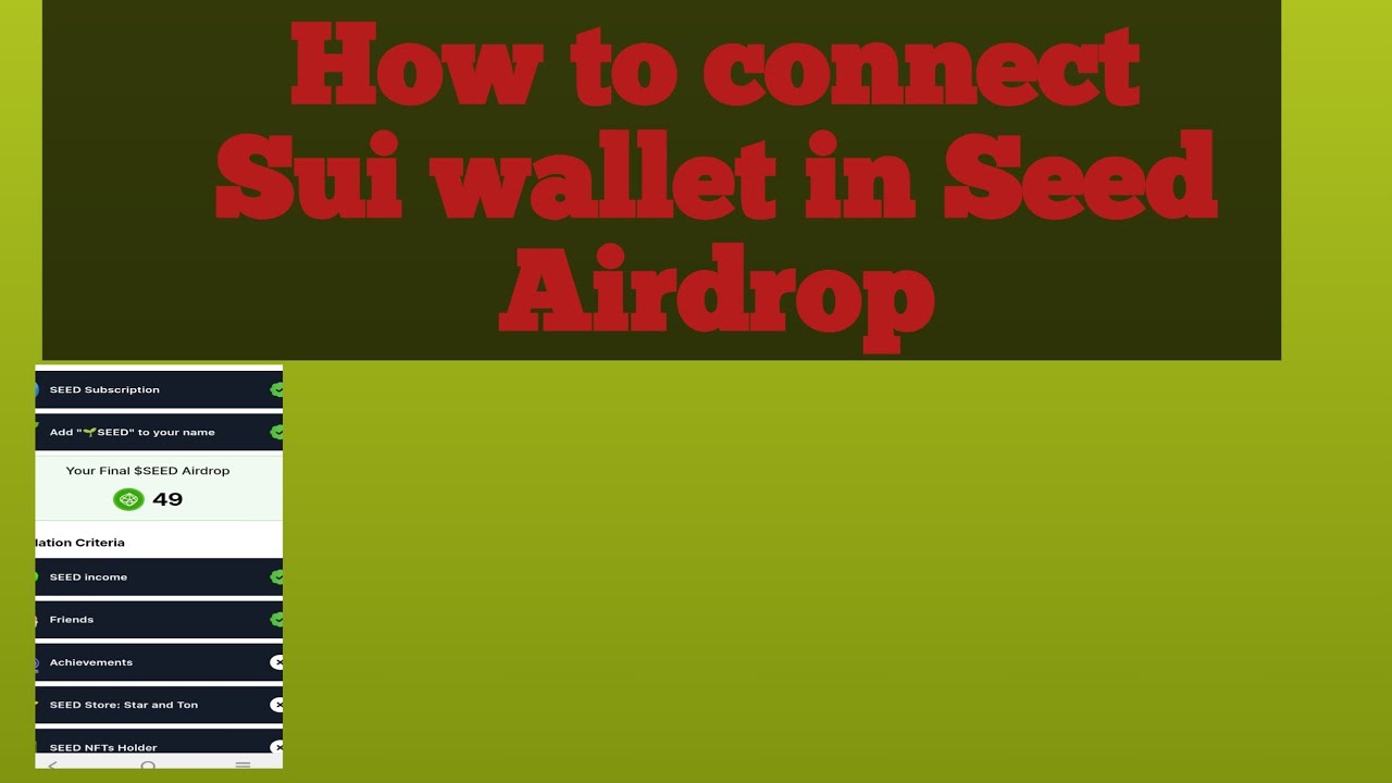 How to connect sui wallet in seed || Seed me sui wallet kasy connect ...