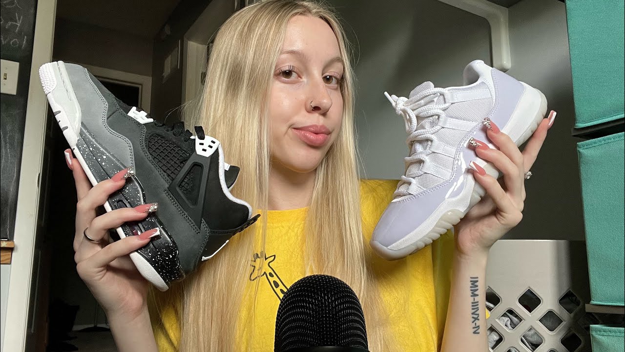 ASMR Shoe Collection & Where Have I been?? (tapping, scratching ...