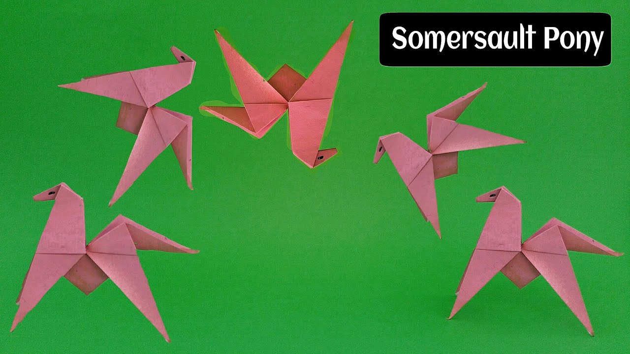 How to make a Pony / Horse 🏇which can do somersault(Olympics Special ...