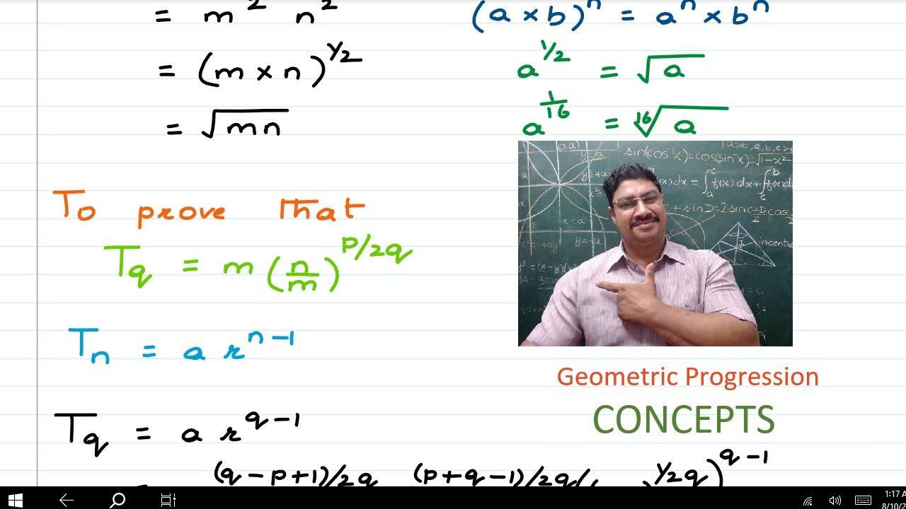 Geometric Progression CONCEPTS continued - IB/IGCSE/ICSE/CBSE - YouTube