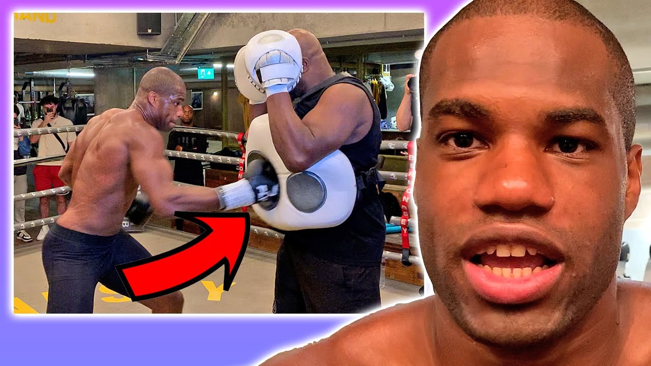 Daniel Dubois shows Usyk RIB BREAKING punches coming! Displays ...