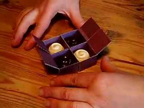 Folding chocolate box - YouTube
