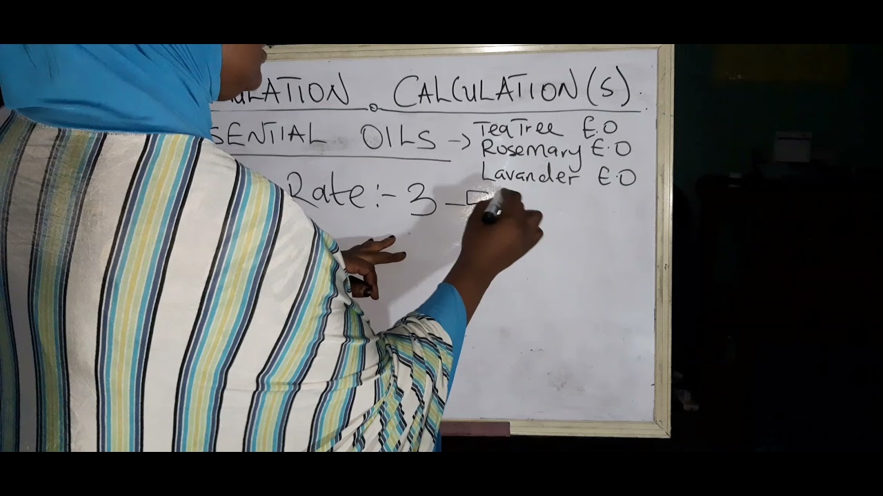 CALCULATING the Percentage(%) Usage Rate for ESSENTIAL OILS ...